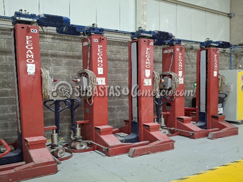 Subastas y Comercio - Set elevador de 8 columnas de 10 t Pegamo UCN 8 4 ...